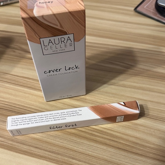 Laura Geller | Makeup | Laura Geller Cover Lock Cream Foundation Honey ...